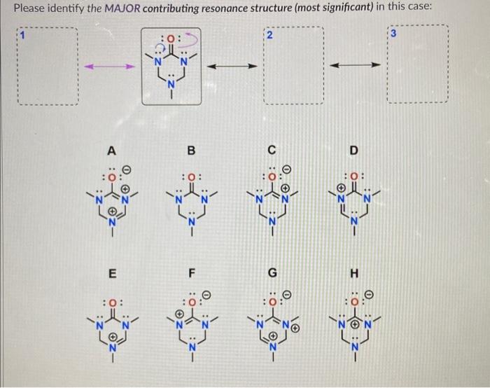 Solved Please identify the major contributing resonance | Chegg.com