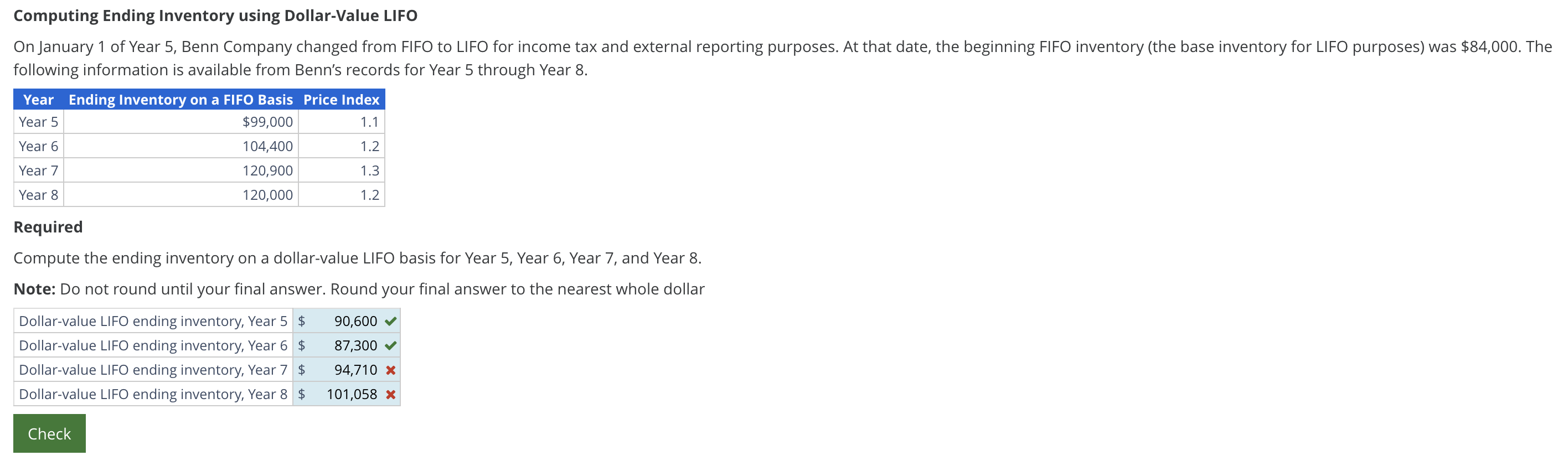 Solved Computing Ending Inventory using Dollar-Value LIFOOn | Chegg.com