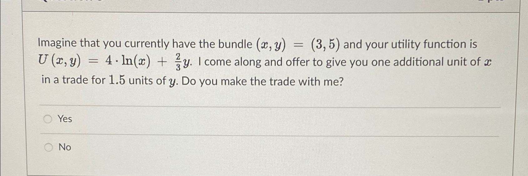 Solved Imagine that you currently have the bundle | Chegg.com