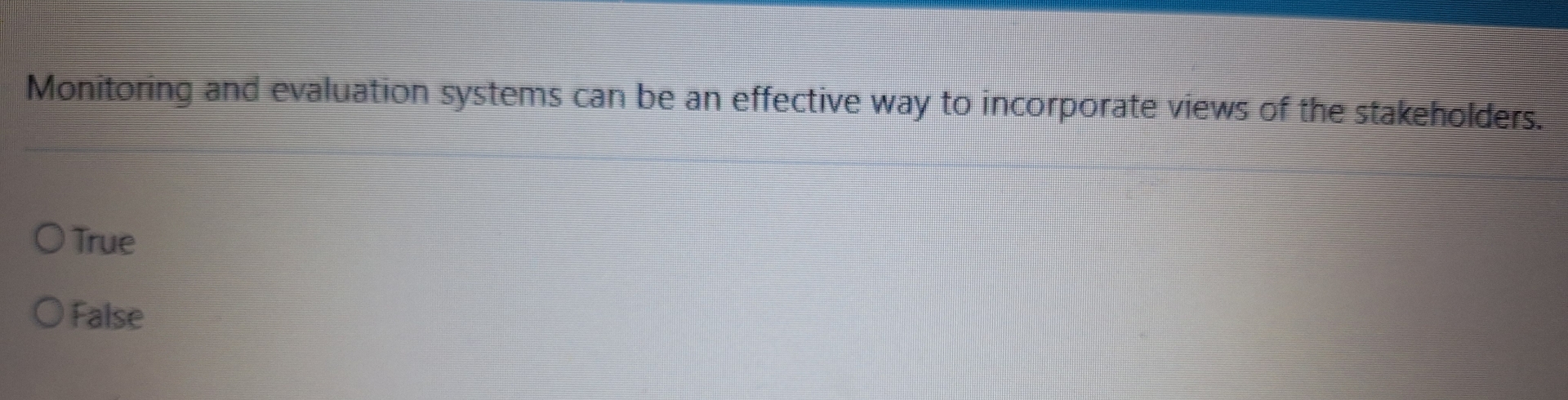 Solved Monitoring and evaluation systems can be an effective | Chegg.com
