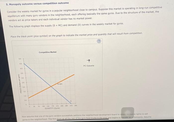 Solved Monopoly outcome versus competition outcome Consider | Chegg.com