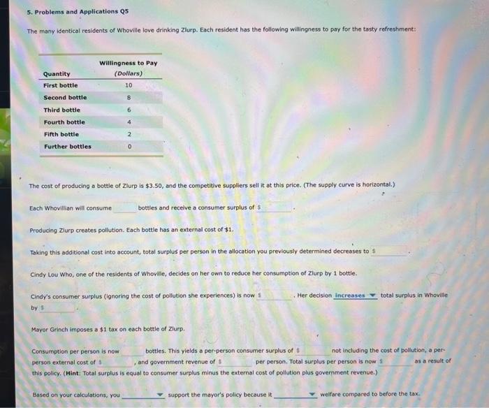 Solved 5. Problems and Applications QS The many identical | Chegg.com