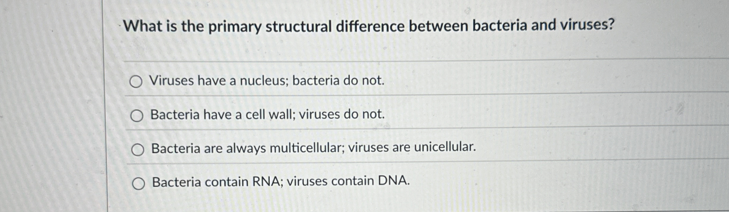 High Quality SOLUTION What is the primary structural difference between | Chegg.com