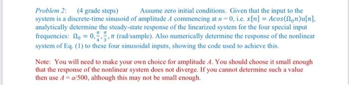 Solved Problem 2: (4 grade steps) Assume zero initial | Chegg.com