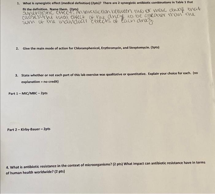 Solved - LAB 6 - BACTERIAL CONTROL - MIC AND MBC OF AN | Chegg.com