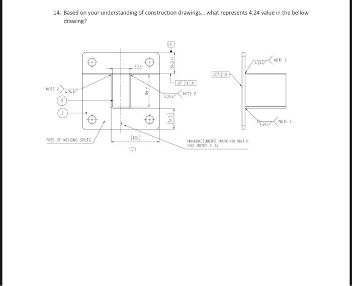 Solved 4 14. Based on your understanding of construction | Chegg.com