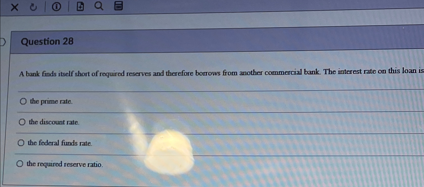 Solved Question 28A bank finds itself short of required | Chegg.com