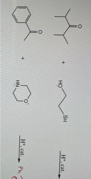 Solved H+, cat. H+,cat. Ph | Chegg.com