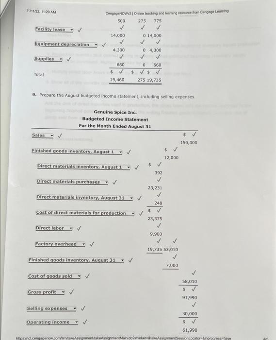 Comprehensive Problem 5 Part C: Notet This section is | Chegg.com