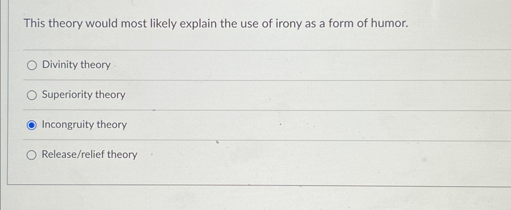 Solved This theory would most likely explain the use of | Chegg.com