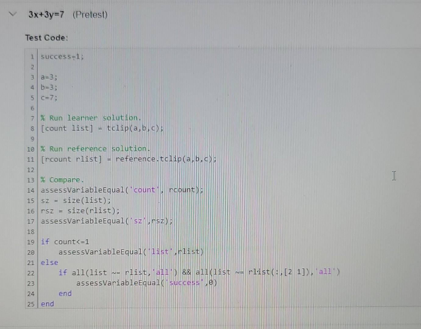 Solved (MatLab for Math 337- Linear Algebra) Please fix my | Chegg.com