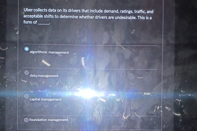 Solved Uber collects data on its drivers that include | Chegg.com