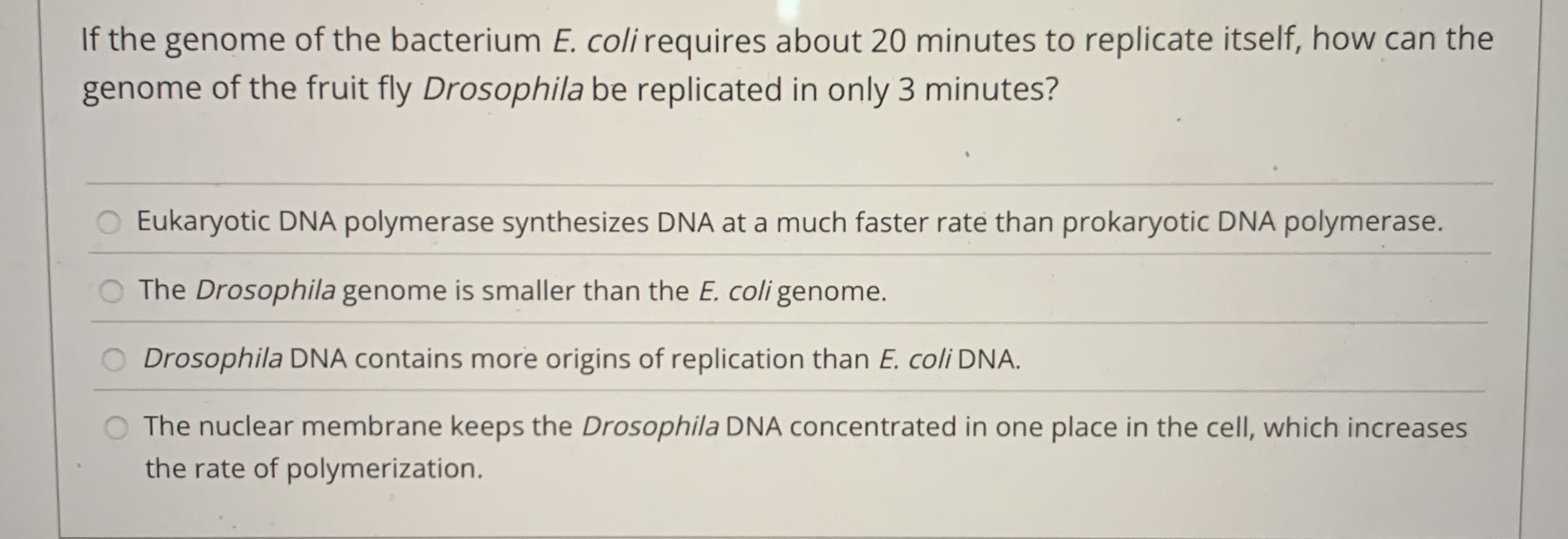 Solved If the genome of the bacterium E. ﻿coli requires | Chegg.com