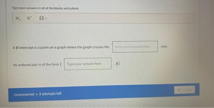 Solved Fill in each blank with the corresponding Y-value for | Chegg.com