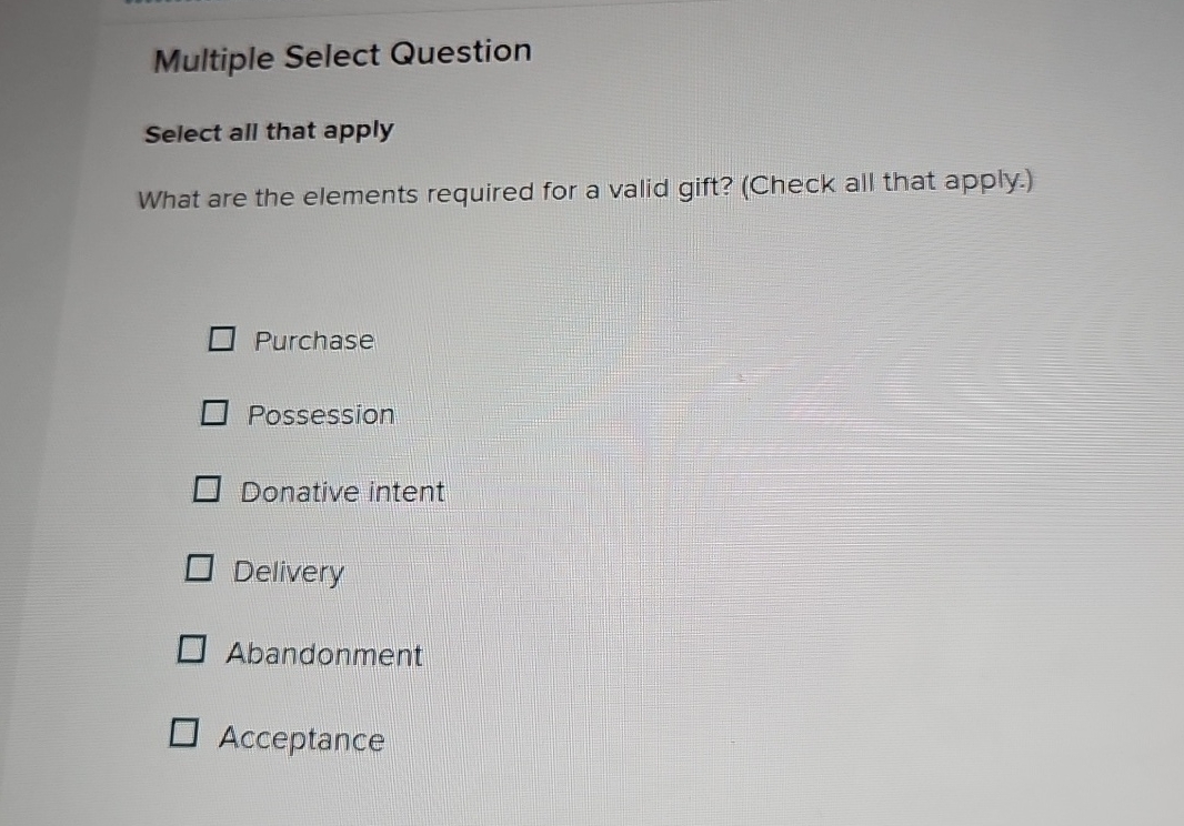 Solved Multiple Select QuestionSelect all that applyWhat are | Chegg.com