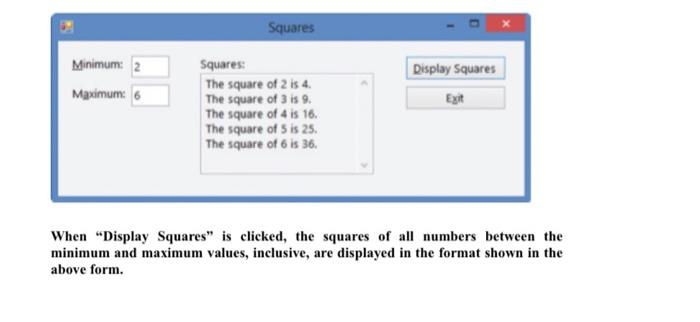 Solved Squares Display Squares Minimum: 2 Maximum 6 Squares: | Chegg.com