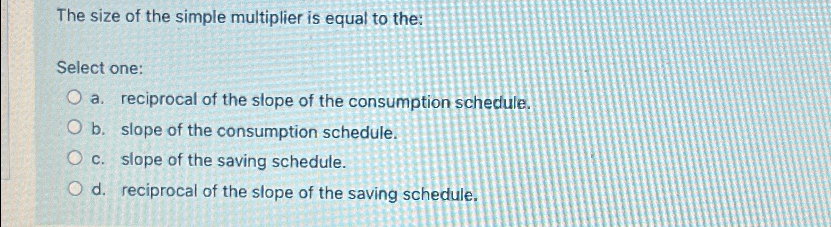 Solved The size of the simple multiplier is equal to | Chegg.com