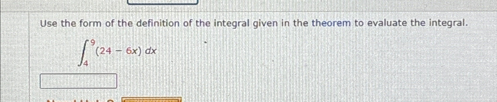 Solved Use the form of the definition of the integral given | Chegg.com