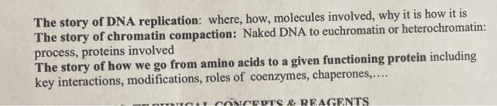 Solved The story of DNA replication: where, how, molecules | Chegg.com