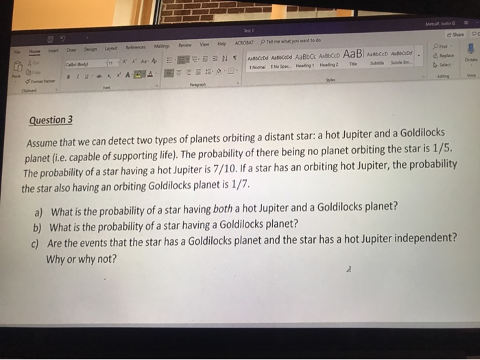 Solved DowDean Layout Recon Malling Review ViewHelp X AA | Chegg.com
