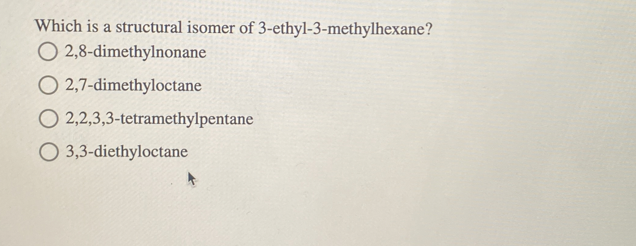 Solved Which is a structural isomer of | Chegg.com