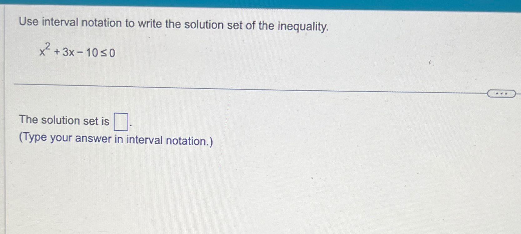 Solved Use interval notation to write the solution set of | Chegg.com