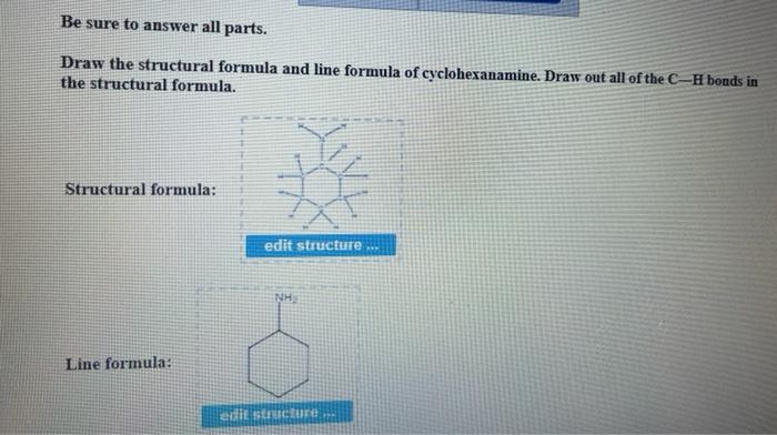Solved Be sure to answer all parts. Draw the structural | Chegg.com