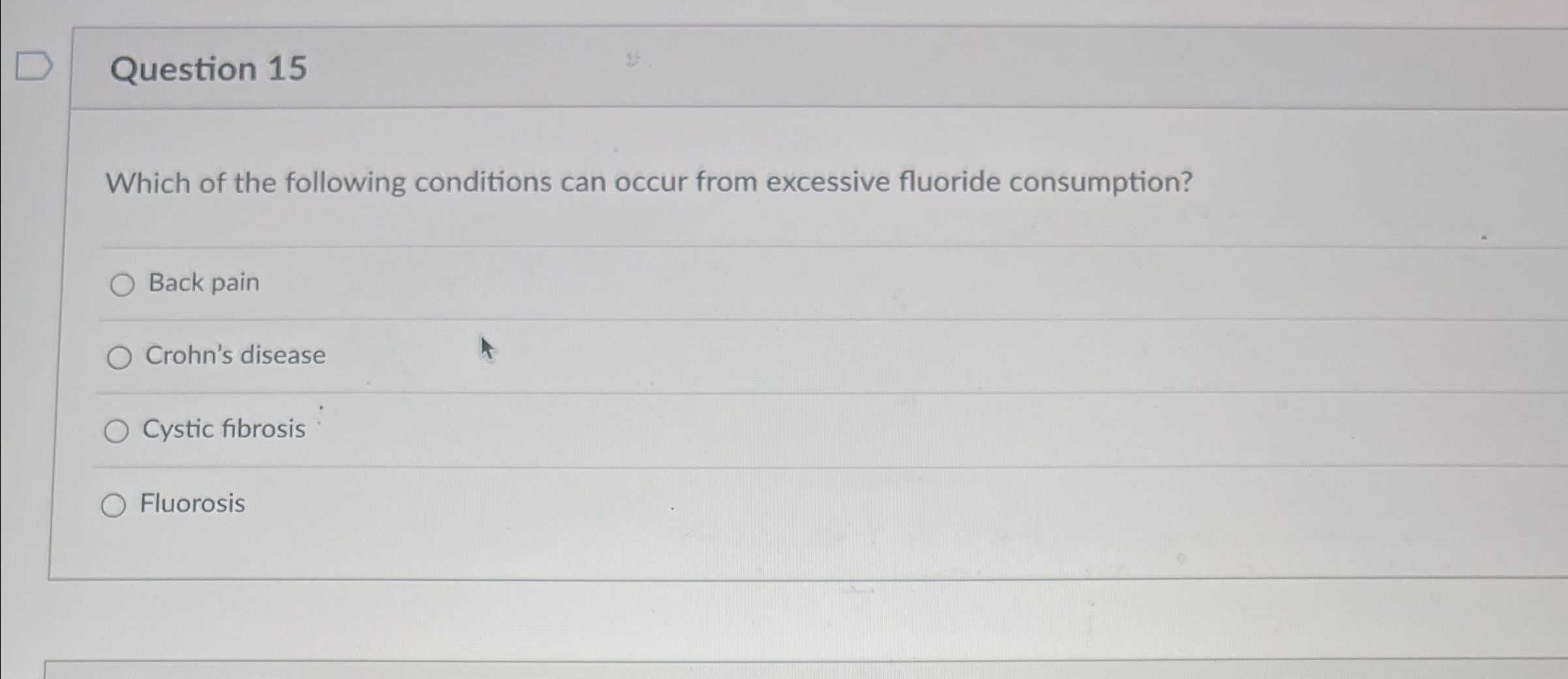 Solved Question 15Which of the following conditions can | Chegg.com