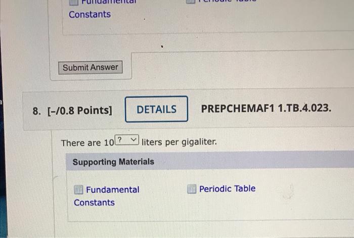 Solved meters per centimeter. There are 10 liters per | Chegg.com