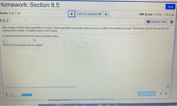 Solved Save Homework Section 8 5 Score 0 Of 1 Pt 3 5 2 2
