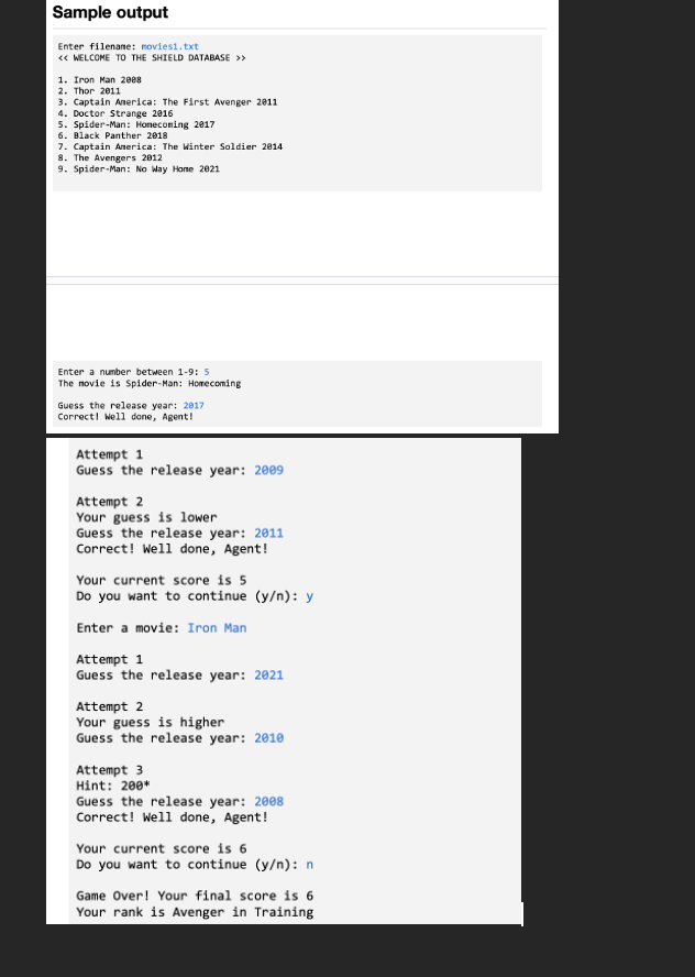 Solved Extend/modify the previous part to include the | Chegg.com