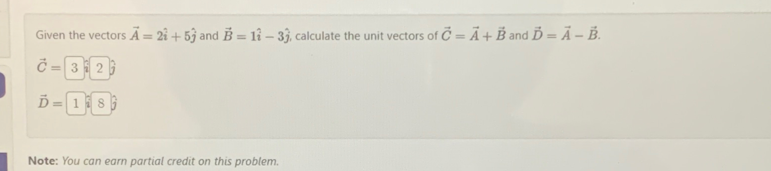 Solved Given the vectors vec(A)=2hat(i)+5hat(j) ﻿and | Chegg.com