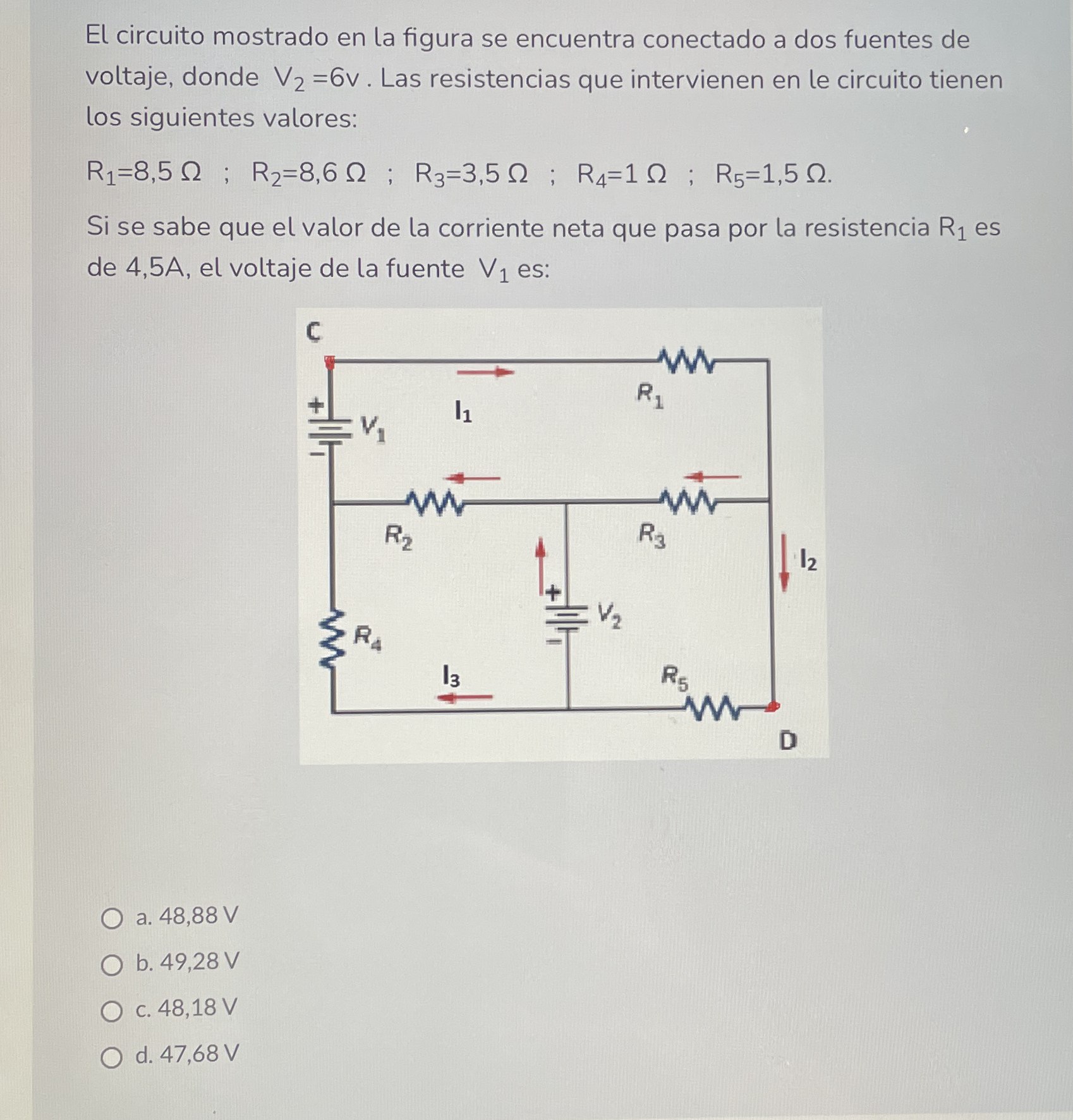 Solved by an EXPERT El circuito mostrado en la figura se encuentra | Chegg.com