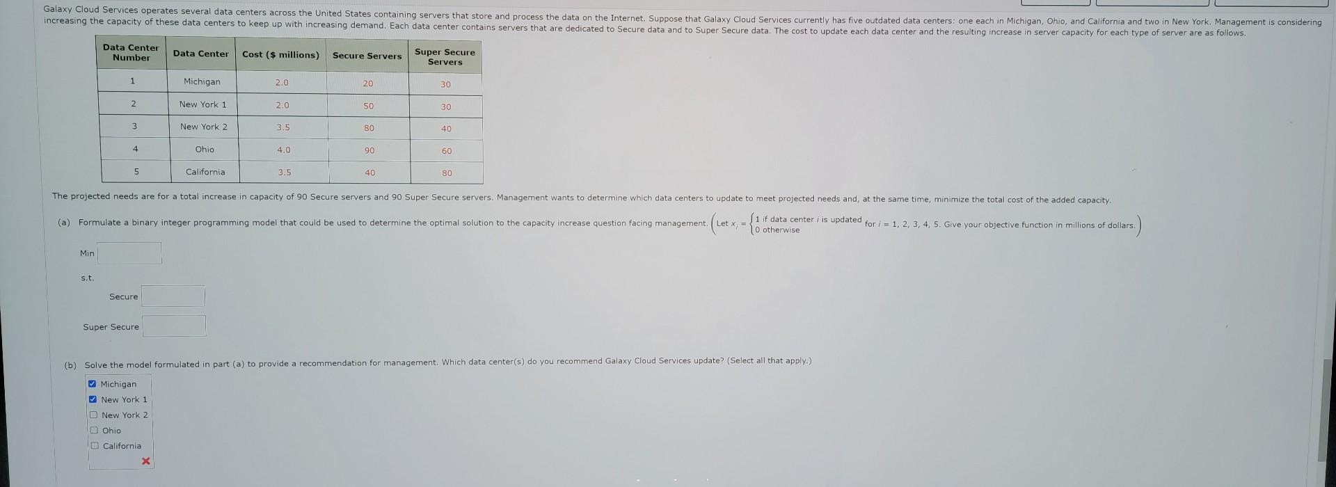 \begin{tabular}{|c|c|c|c|c|} \hline Data Center | Chegg.com