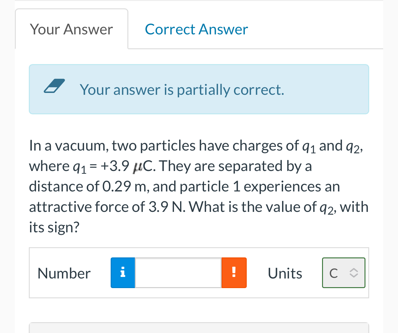 Solved Your AnswerCorrect AnswerYour answer is partially | Chegg.com