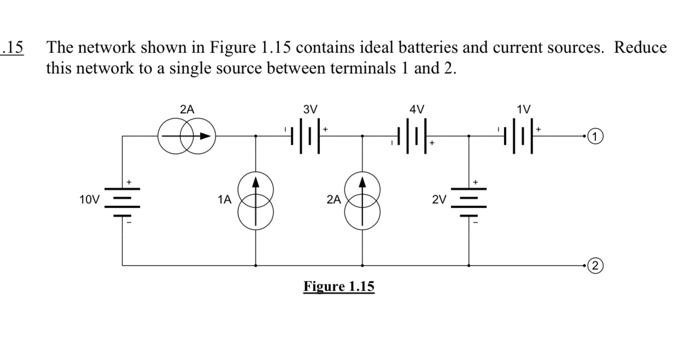 [solved] The Network Shown In Figure 1 15 Contains I