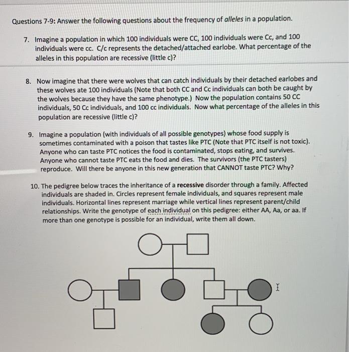 Solved Questions 7-9: Answer the following questions about | Chegg.com