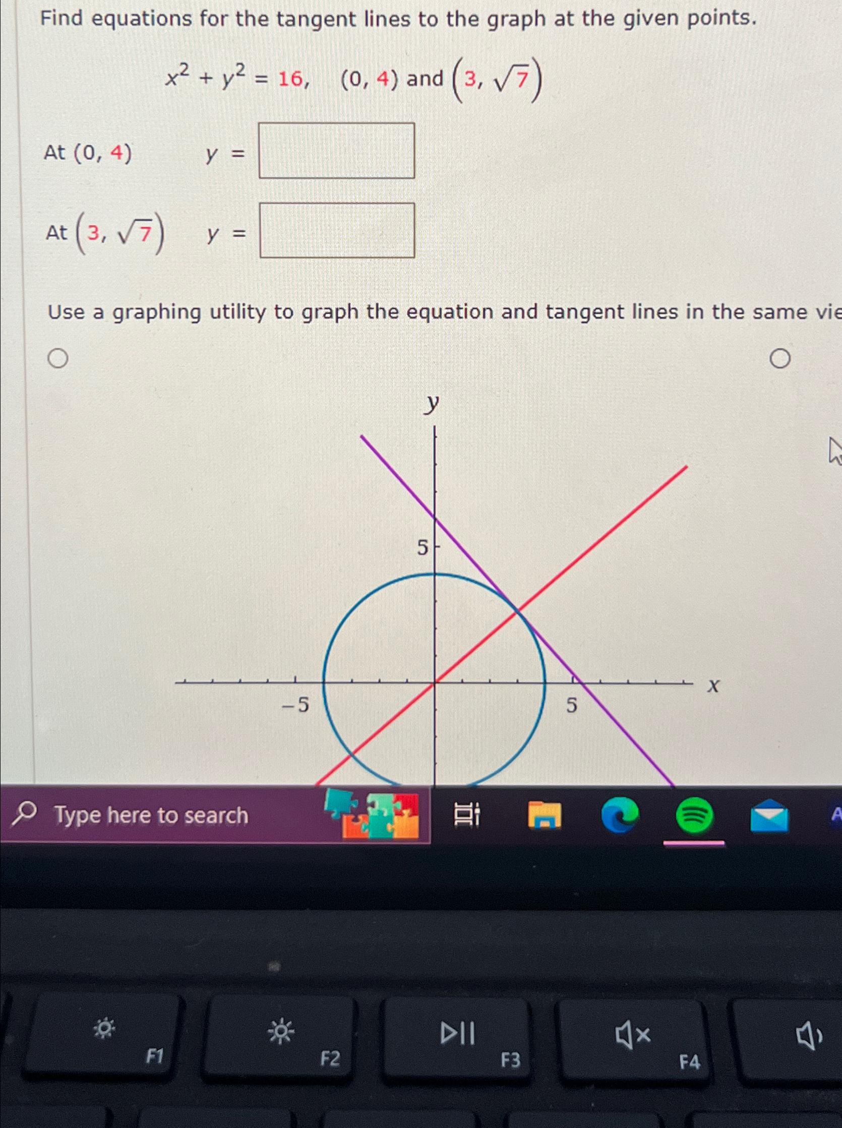 Solved Find equations for the tangent lines to the graph at | Chegg.com