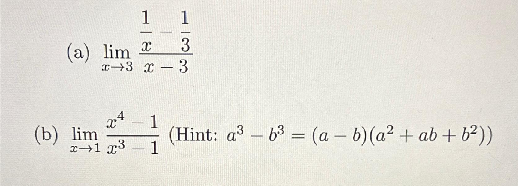 Solved Evaluate the limits by | Chegg.com