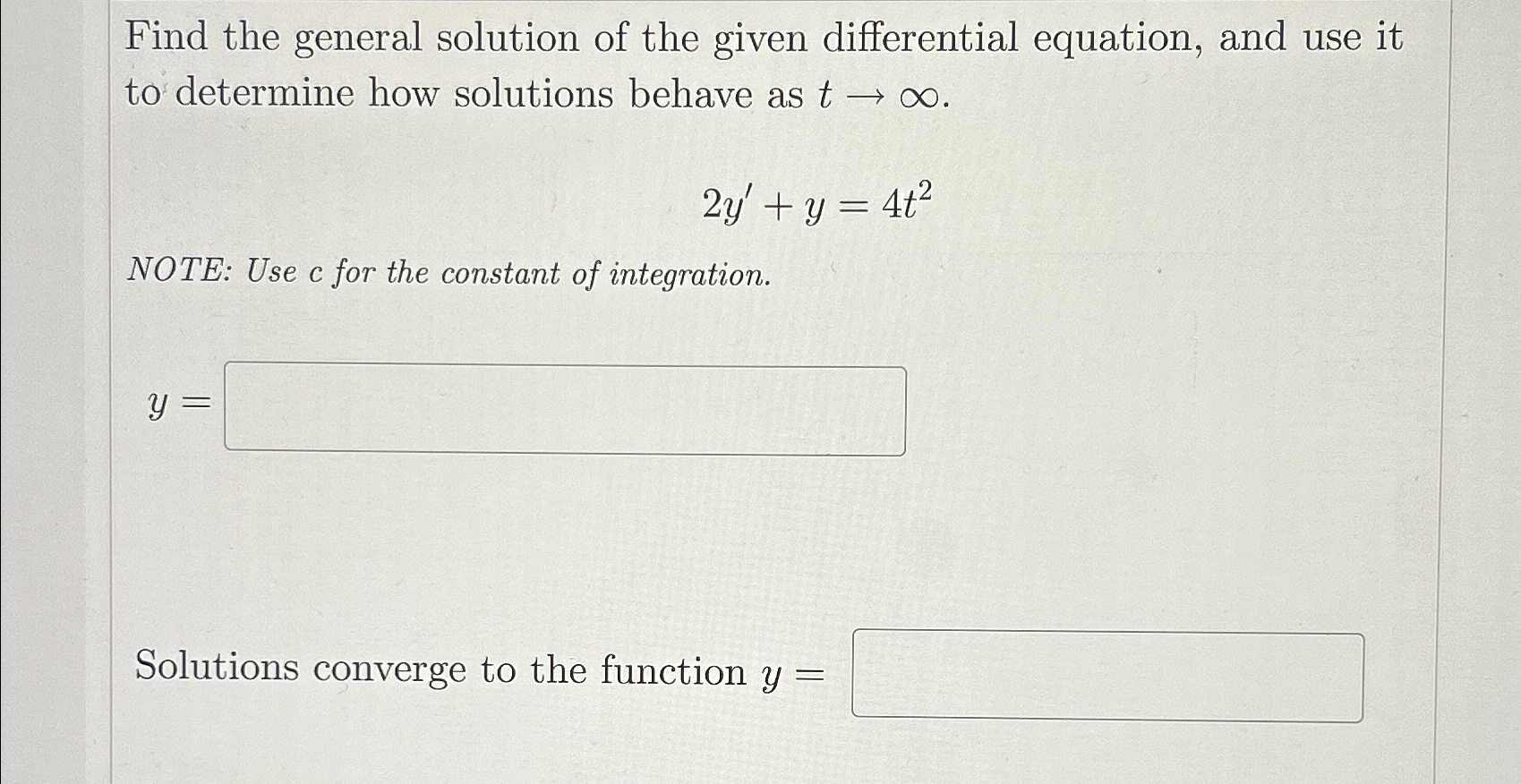 Solved Find the general solution of the given differential | Chegg.com