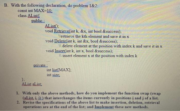 Solved With the following declaration, do problem 1&2 : | Chegg.com