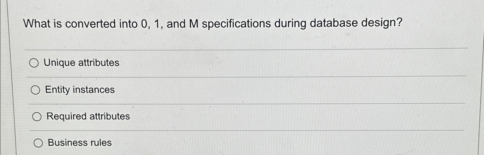What is converted into 0,1 , ﻿and M ﻿specifications | Chegg.com