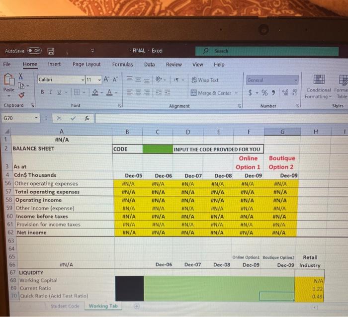 FINANCIAL STATEMENT ANALYSIS – INDIVIDUAL ASSIGNMENT | Chegg.com