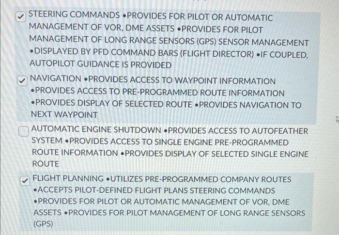 Solved STEERING COMMANDS PROVIDES FOR PILOT OR AUTOMATIC | Chegg.com