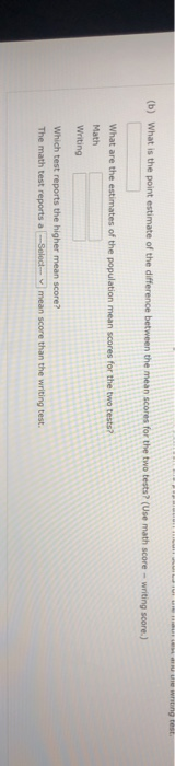 Solved A standardized exam consists of three parts: math, | Chegg.com