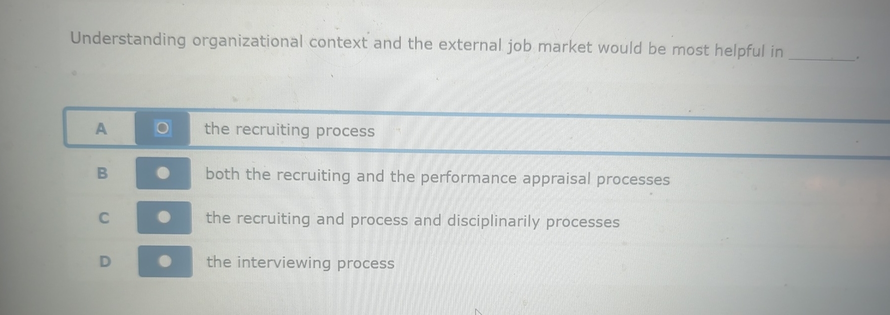 Solved Understanding organizational context and the external | Chegg.com