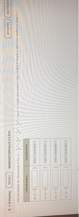 Solved DETAILS 9. [-/8 Points) MARSVECTORCALC6 3.3.019. MY | Chegg.com Solved DETAILS 9. [-/8 Points) MARSVECTORCALC6 3.3.019. MY | Chegg.com
