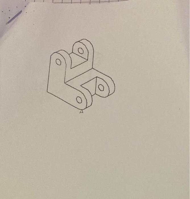 Solved Draw the orthographic 2D Front,Top, and Right view of | Chegg.com