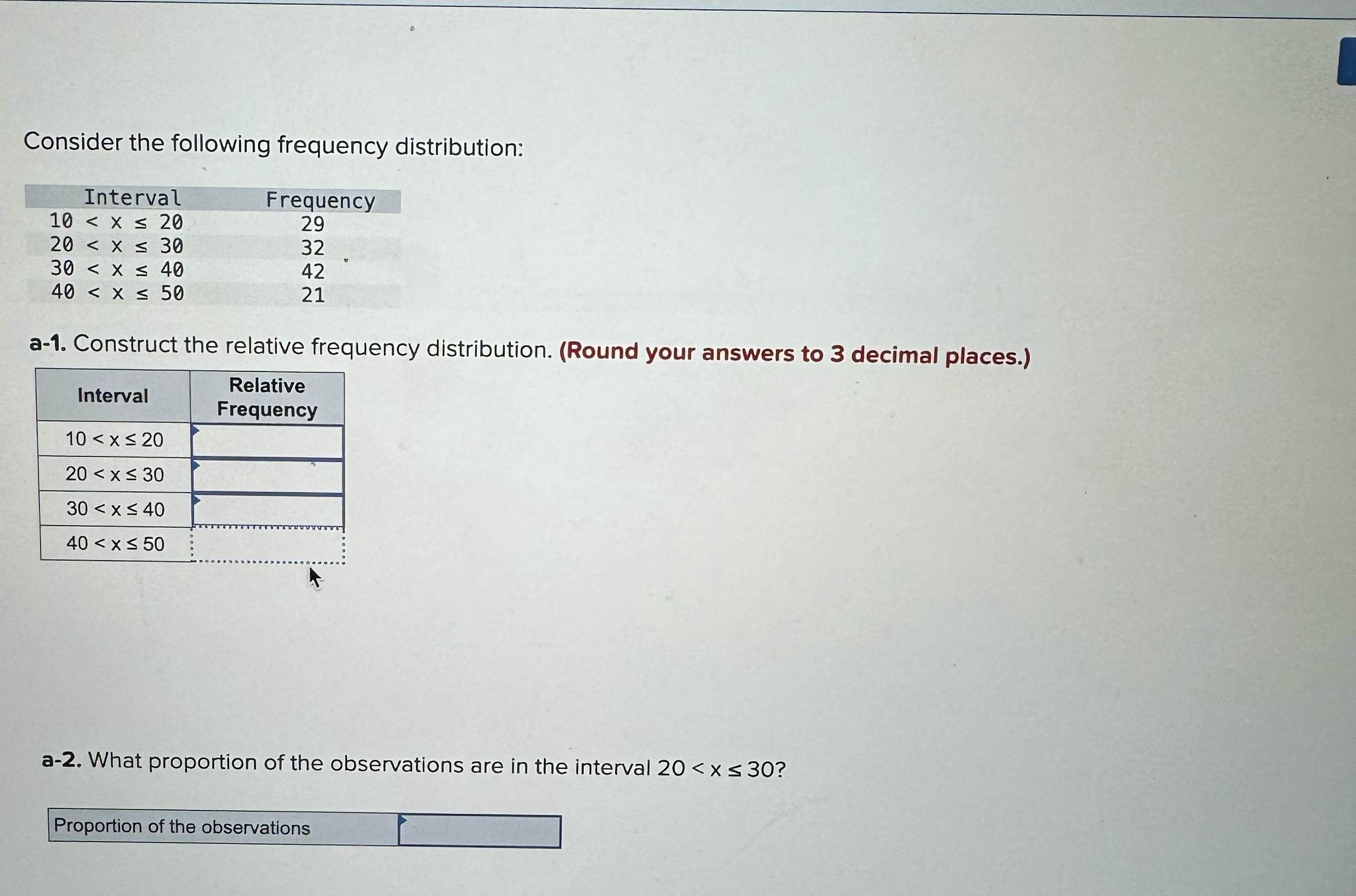 Solved Consider the following frequency | Chegg.com
