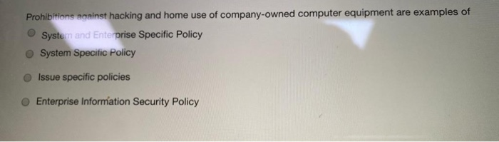 Solved Prohibitions against hacking and home use of | Chegg.com